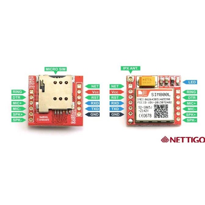Jual Promo SIM800L 800 L MODUL GSM GPRS MICRO SIMCARD 2 ANT ( MODUL SMS ...