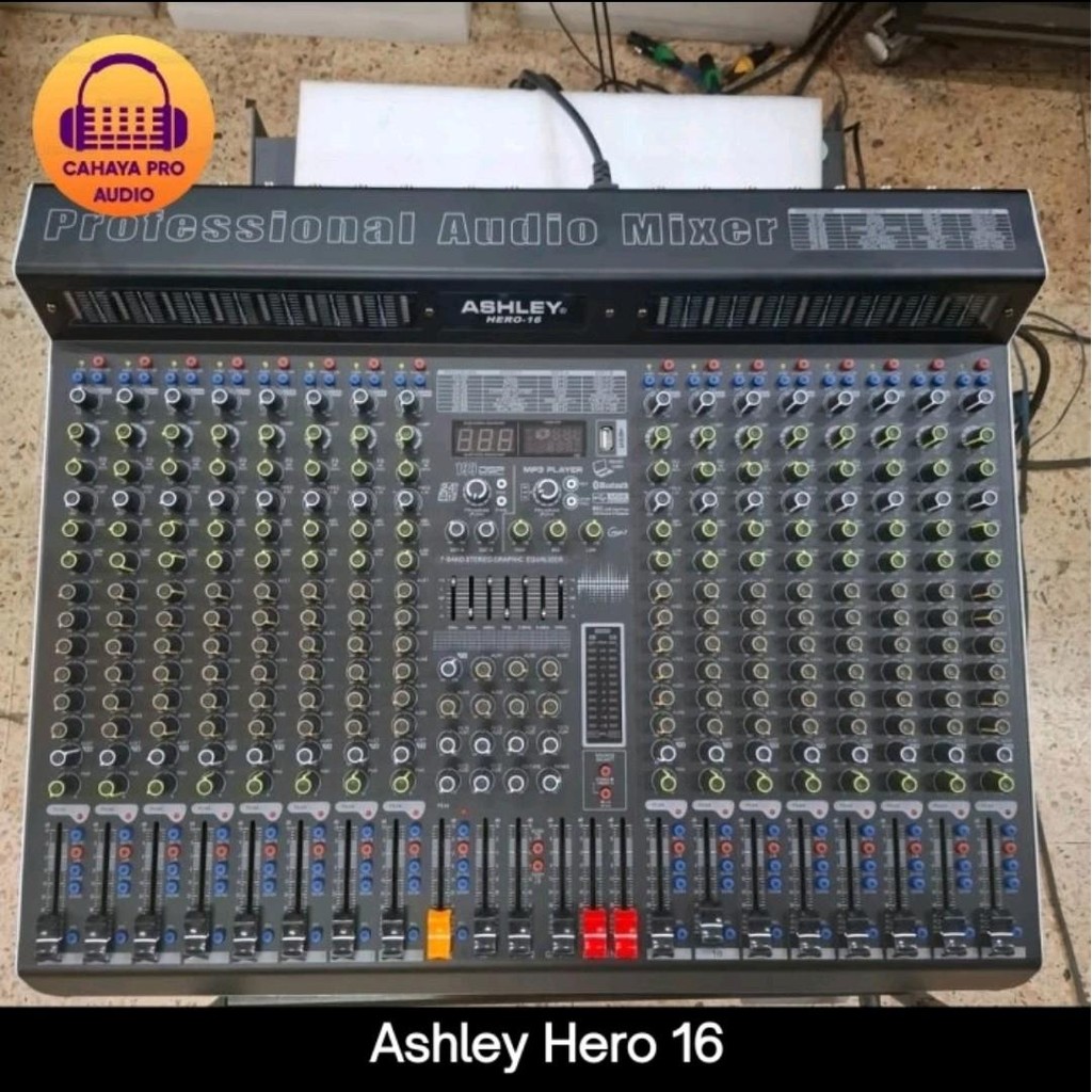 Jual Mixer Ashley Hero 16 New Compressor (16 Channel) | Shopee Indonesia
