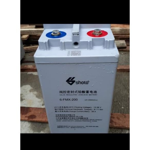 Jual Battery Vrla Shoto 12V 200Ah 2Nd Bergaransi Solar Panel Ups Audio ...