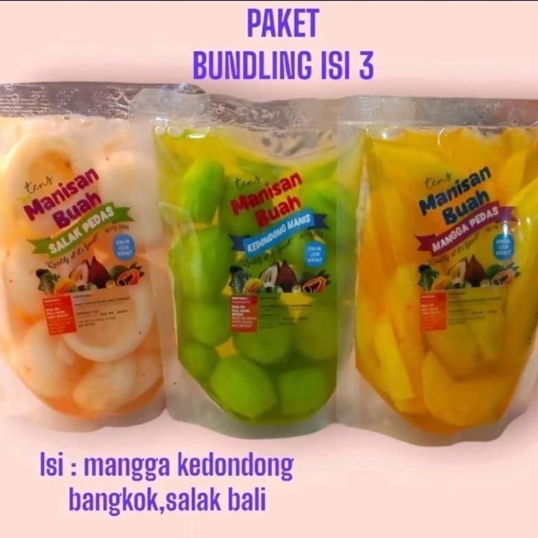 Jual Paket Manisan BUNDLING Isi 3 (Mangga, Kedondong Bangkok, Salak ...
