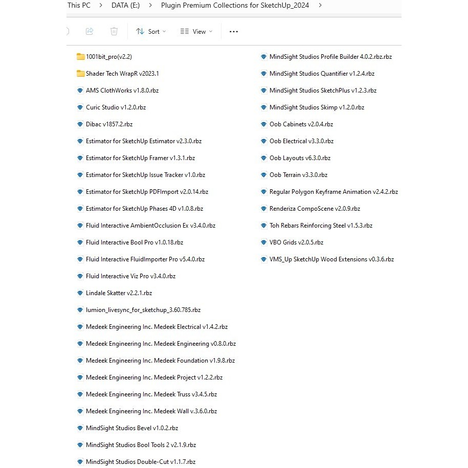 Jual FD32GB SketchUp 2024 VRay 6 Lumion Ray Tracing Livesync Video ...