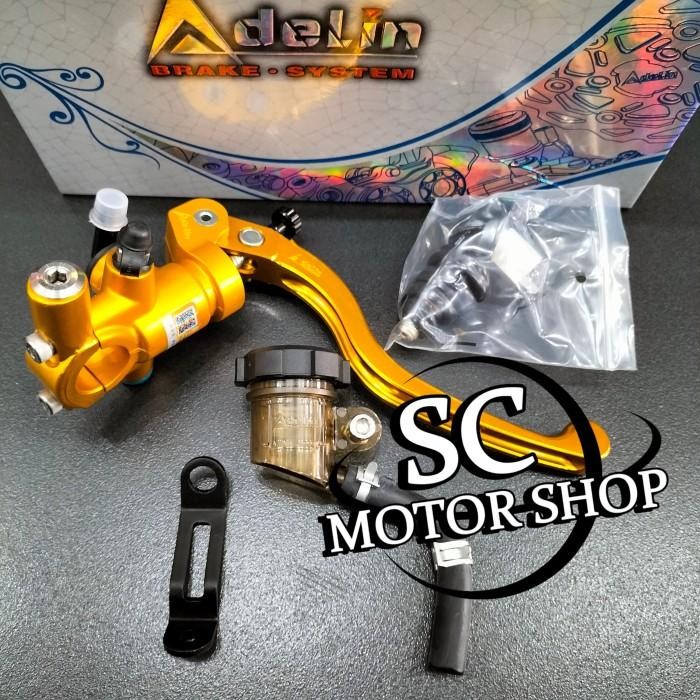 Jual Master rem kanan ADELIN PX-1 radial 17,5mm + switch rem universal Original | Shopee Indonesia