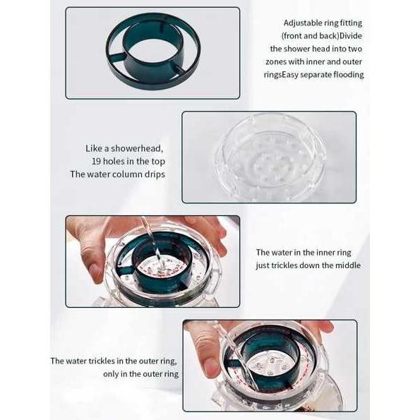 Jual Simple Kaffa Shower Dripper V60 Tranparan Magic Hat Extraction B ...