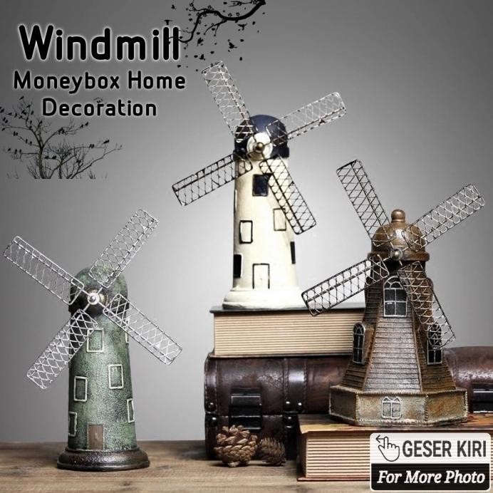 Jual Hits! Tabungan Patung Kincir Angin Belanda Dutch Windmill Statue ...