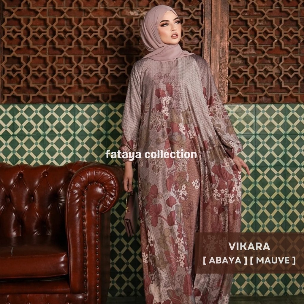 Jual Terbaru Fataya Collection Vikara Abaya Series Batik - Kain Silk Ld120Cm | Shopee Indonesia