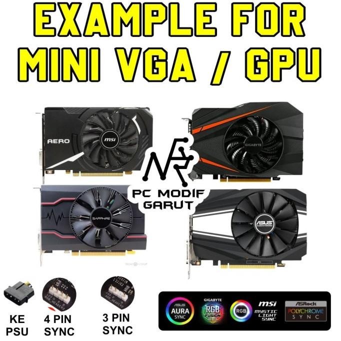 Jual Holder vga RGB Led Custom LOGO dan NAMA untuk vga mini gtx rx dll ...