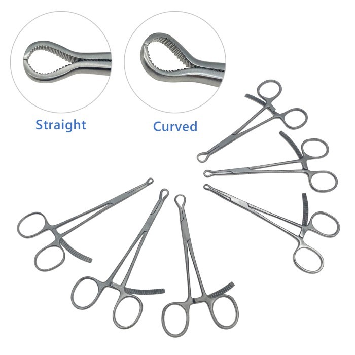 Jual Small Serrated Bone Holding Forceps Mini Serrated Orthopedic Clamp ...