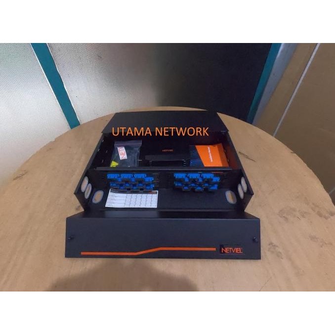Jual NETVIEL OTB Fiber optic Rackmount 48 port SC | Shopee Indonesia