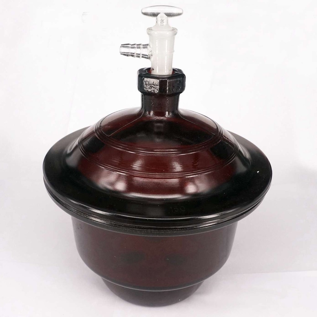 Jual 300mm Vacuum Brown Glass desiccator jar lab dessicator dryer Lab ...