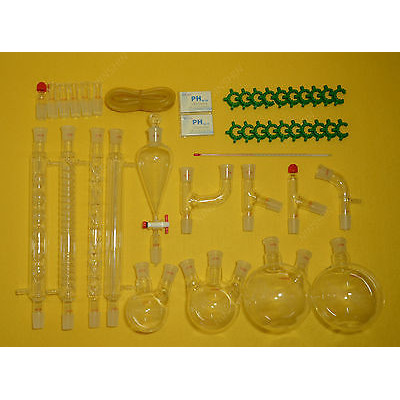Jual Lab Glassware Kit 24 29 organic Chemistry lab Glass Kit laboratory ...