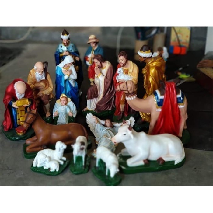 Jual Patung Set Natal 40cm -Patung Kelahiran Yesus-Patung Rohani-Goa ...