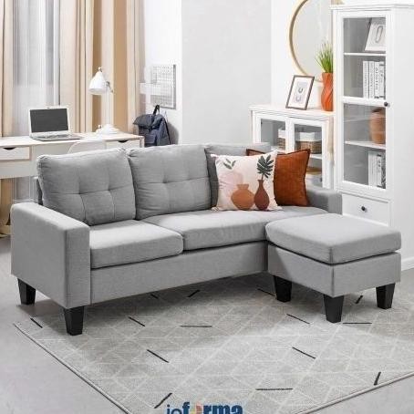 Jual READY Stok!!! Informa Albris Sofa Sudut Fabric - Abu-Abu Sofa ...