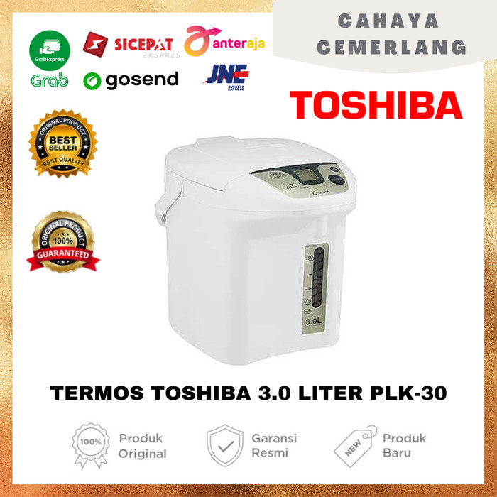 Jual Thermos Listrik Toshiba 3 liter PLK-30SF / Elektrik HOT POT 3 ltr ...