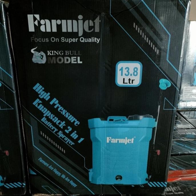 Jual ** SEMPROT PERTANIAN SPRAYER ELEKTRIK FARMJET KINGBULL 13,8 LITER ...
