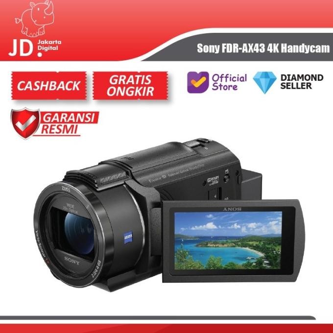 Jual Sony FDR-AX43A UHD 4K Handycam Camcorder - Sony AX43 A / FDRAX43A | Shopee Indonesia