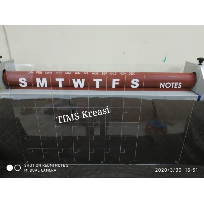 Jual Acrylic Monthly Planner Kalender Papan Pengumuman Papan Tulis ...