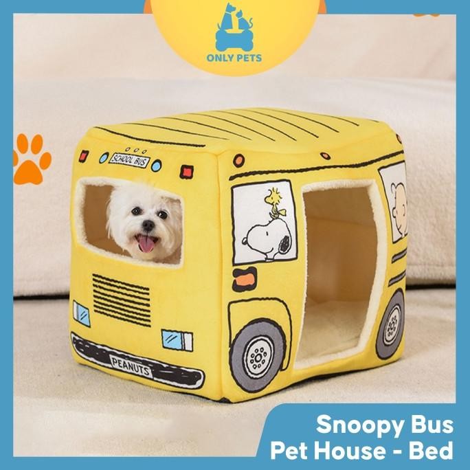 Jual Pet House Bed Snoopy Bus Tempat Tidur Anjing Kucing Unik ...