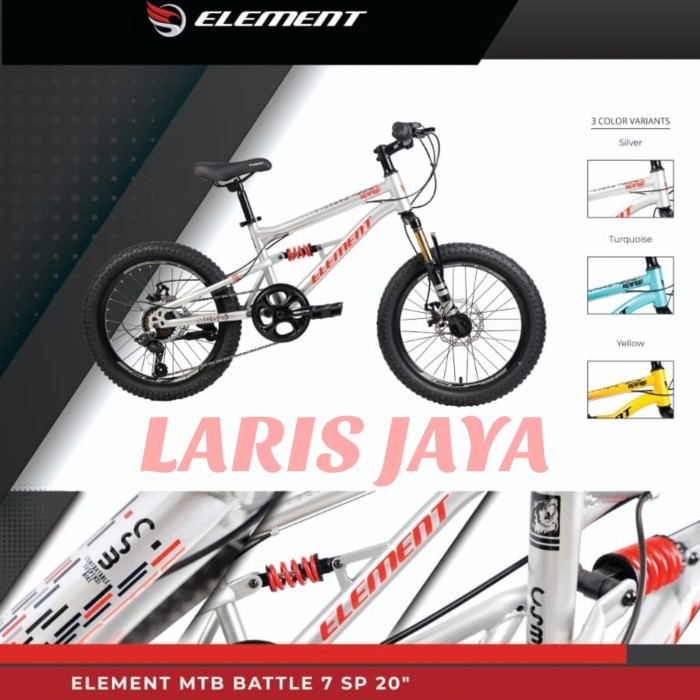 Jual SEPEDA GUNUNG 20 INCH FULLSUS ELEMENT BATTLE MTB 20 INCH ELEMENT ...
