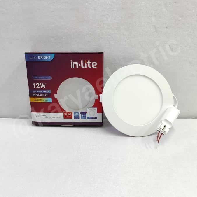 Jual Promo Lampu Panel Led Downlight 6W 12W In-Lite Inlite Tricolor ...