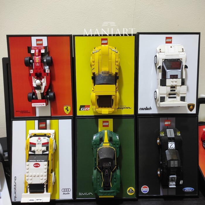 Jual Porsche Lego Speed Champions Display Poster Frameblock Wall Mount ...