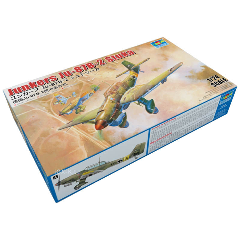 Jual Trumpeter 02421 1:24 German Junkers ju-87b-2 Stuka Dive | Shopee ...