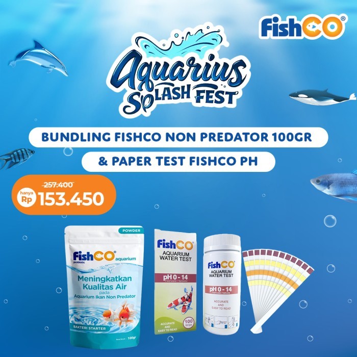 Jual ######### FISHCO AQUARIUM PROBIOTIK IKAN NON PREDATOR-BAKTERI ...
