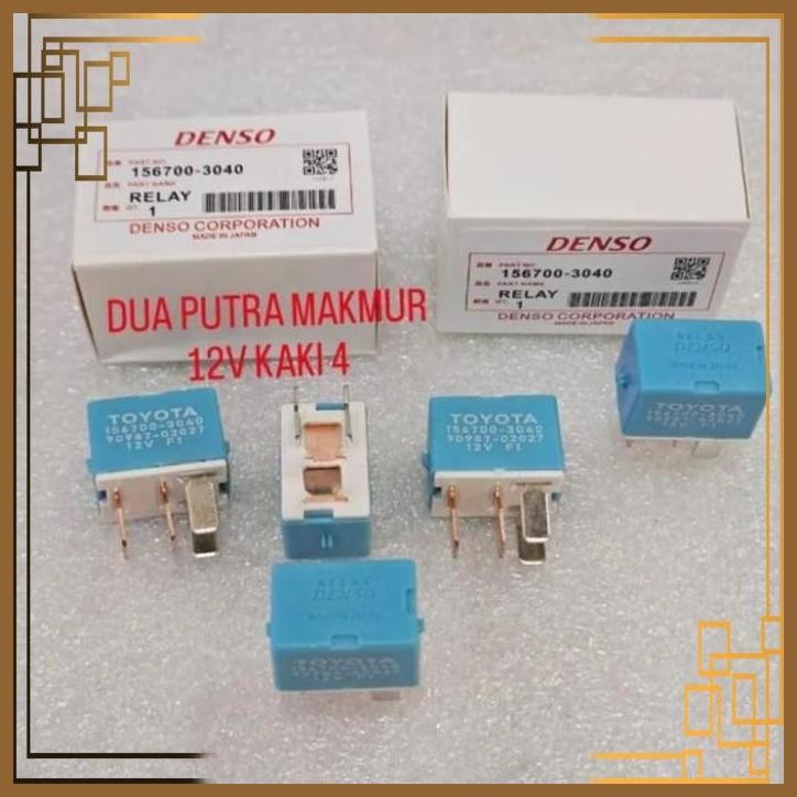 Jual [DM55] RELAY AC BIRU 12V K4 DENSO TOYOTA DAIHATSU MITSUBISHI ...