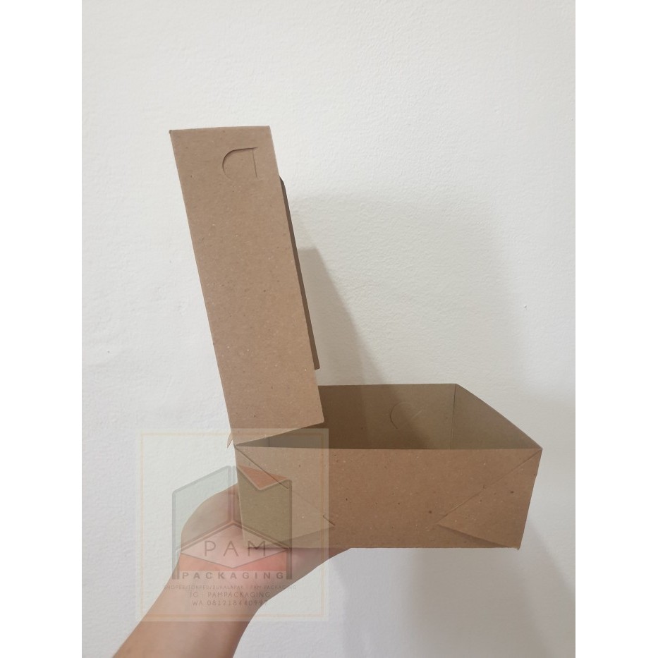 Jual Paper Box Nasi Padang Lunchbox Dus Kraft Tebal 16.5 X Food ...
