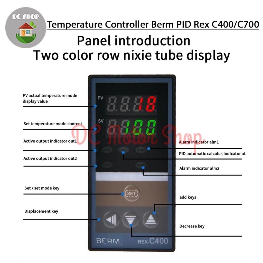 Jual PID REX C400 C-400 / C700 C-700 Berm Temperature Controller Output SSR / Relay | Shopee ...
