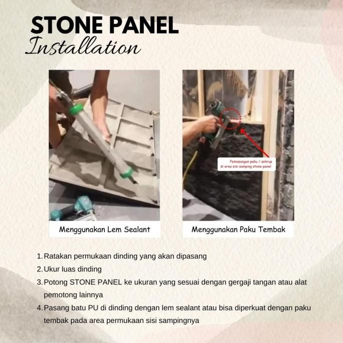 Jual WALL STONE PANEL DINDING 3D BATU ALAM WALLPANEL | Shopee Indonesia