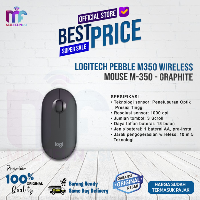 Jual Logitech Mouse Pebble M350 & M350S Wireless Black Garansi Resmi - Pebble 2 M350S | Shopee ...