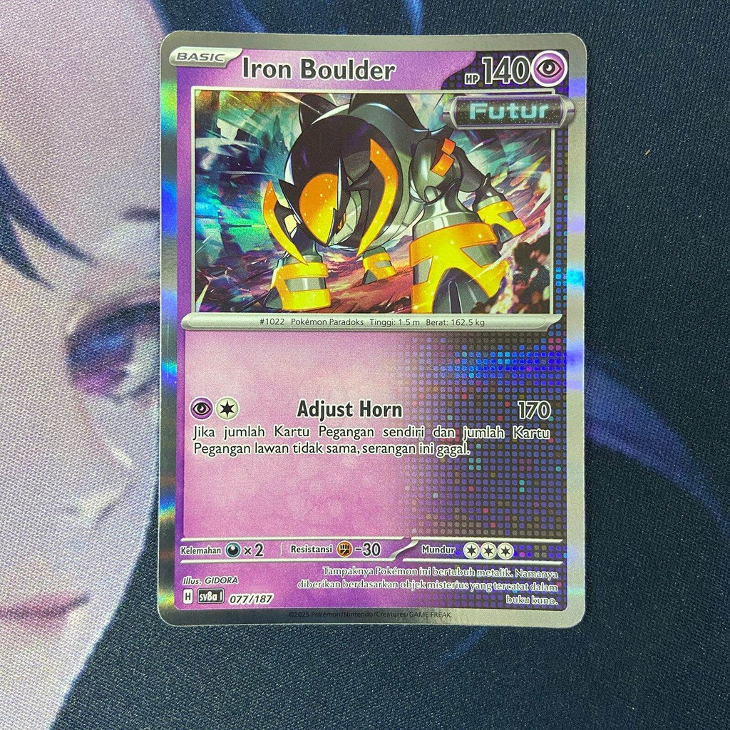 Jual pokemon (ID) iron boulder - SV8a 077/187 - FOIL | Shopee Indonesia