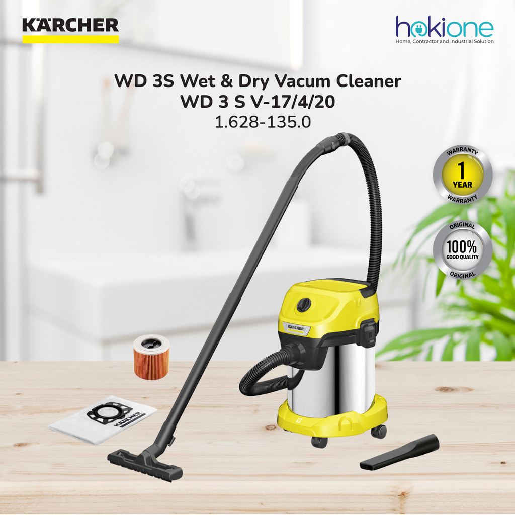 Jual Karcher WD 3 S V-17/4/20 *EU Vacuum Cleaner Wet & Dry | Shopee Indonesia