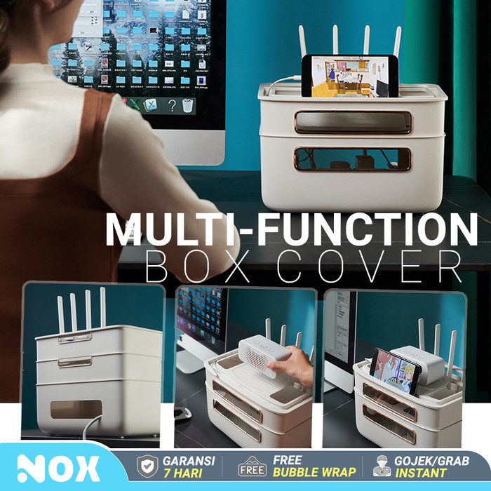 Jual Kotak Router Dan Colokan Kabel Listrik Organizer Box Besar Cable ...