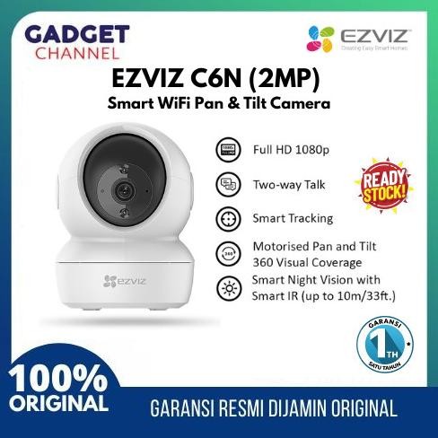 Jual TERSEDIA EZVIZ C6N 2MP SMART WIFI PAN TILT IP CAMERA CCTV INDOOR ...