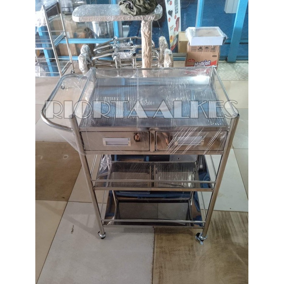 Jual Troli instrumen trolley rumah sakit troli bedah troli tindakan ...