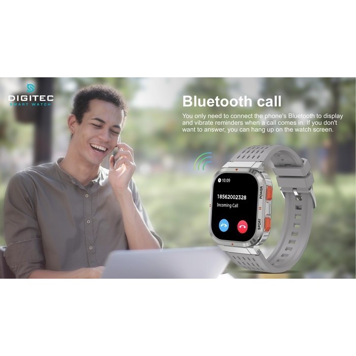 Jual Digitec Smart Watch COMMANDER Jam Tangan Smartwatch AMOLED GRAY ...