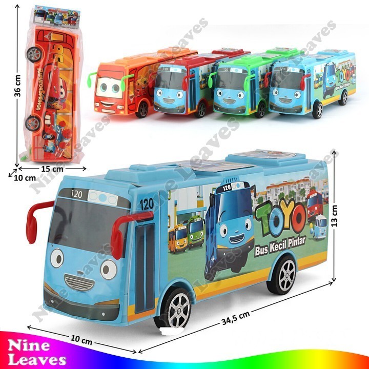 Jual Mainan Anak Bus Bis Tayo Friction Toyo Bus Kecil Pintar | Shopee ...