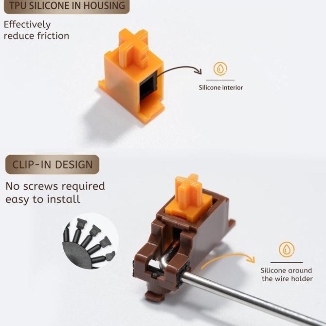 Jual Ws Stupid Stabilizer Clip In Pcb Mount Stabs / Stabilizer ...
