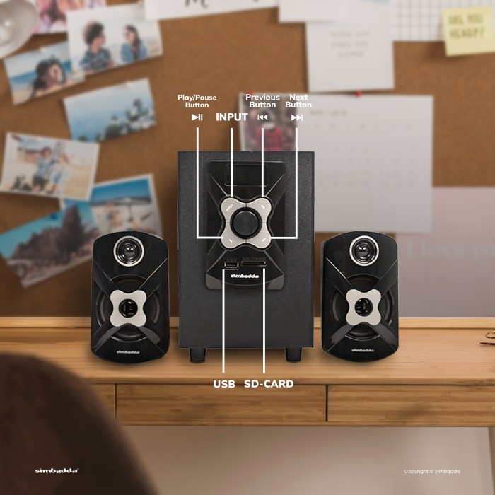 Jual Simbadda Speaker CST 5000 N+ - HItam | Shopee Indonesia