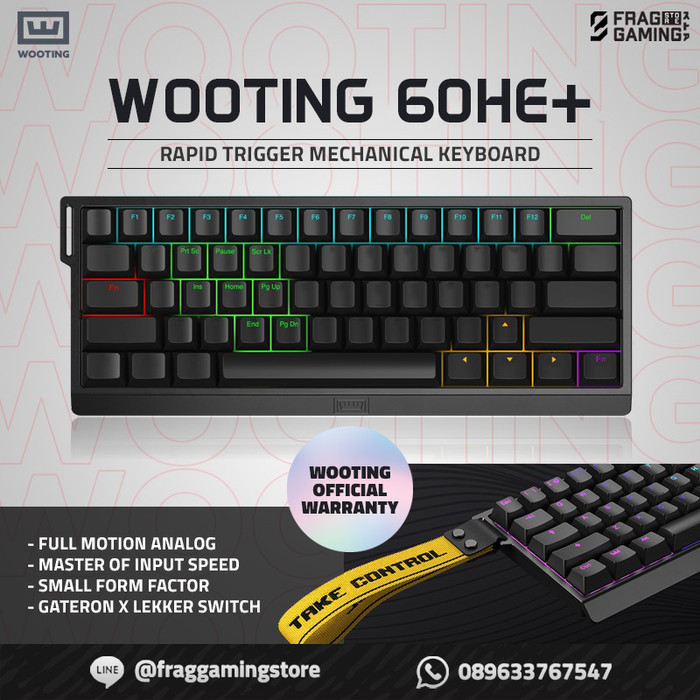Jual Cuci Gudang Wooting 60HE Rapid Trigger Mechanical Keyboard ...