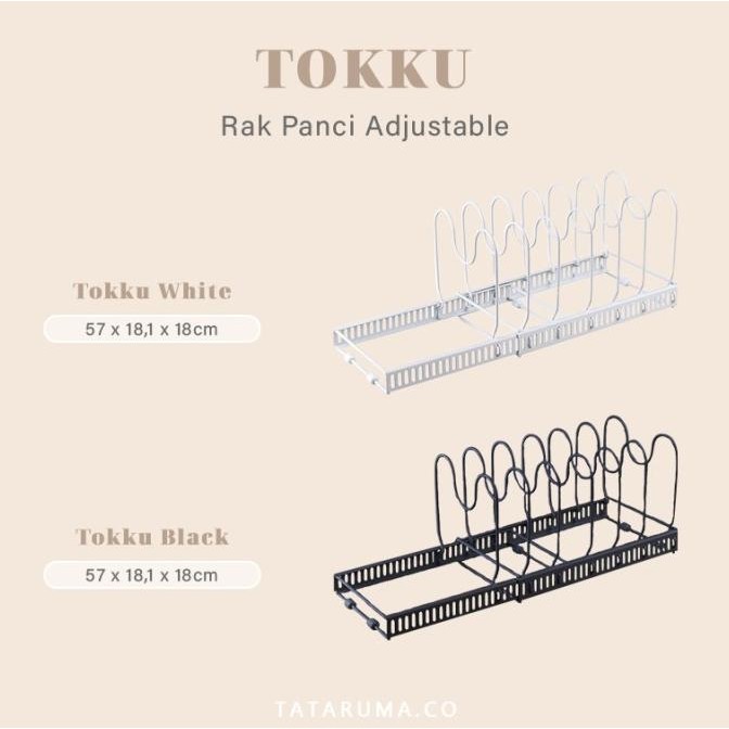 Jual TOKKU - Rak Panci Dapur Adjustable Besi Multifungsi | Shopee Indonesia