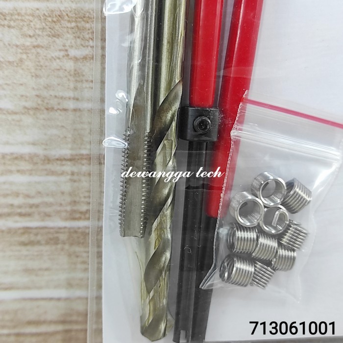 Jual Recoil Set M6X1.0 Tap Helicoil M6X1 Perbos M6 X 1 Baut Mur 10 ...