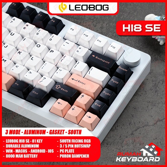 Jual Leobog Hi8 Se - 75% - 3 Mode - Aluminum - South Rgb - Special Edition - Mechanical Keyboard ...