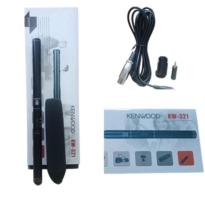 Jual Promo Mic Kabel Kenwood Kw 321 / Kw321 ( Shotgun / Telescopic Microphone ) | Shopee Indonesia