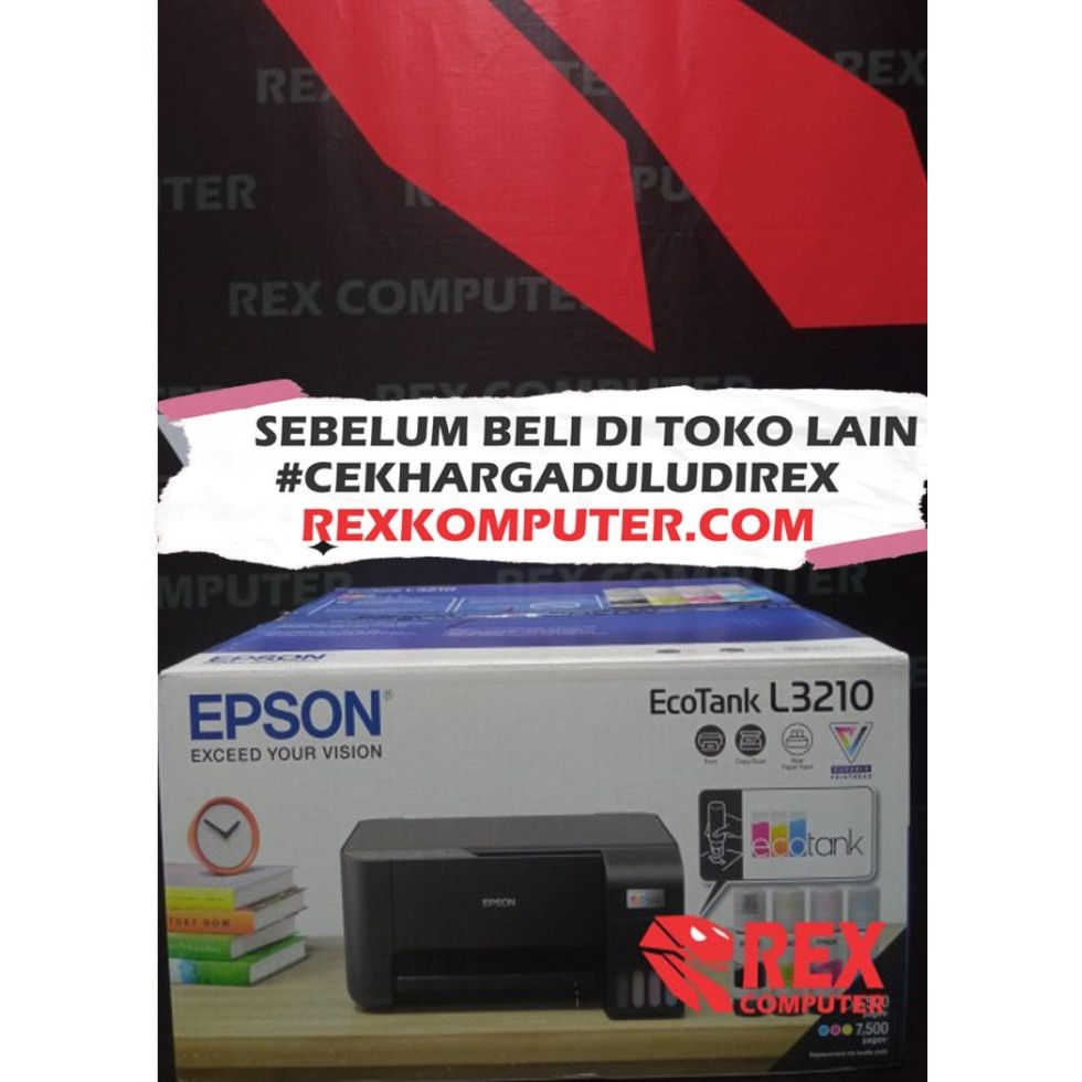 Jual Printer Epson L3210 A4 ECOTANK All in One InkTank - Hitam | Shopee Indonesia