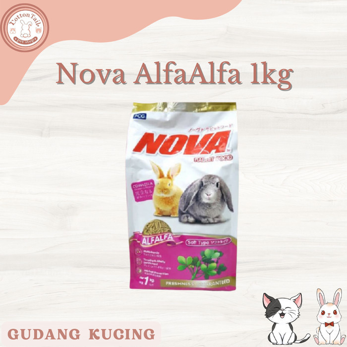 Jual Nova Rabbit Food Alfalfa (PINK) / Makanan Kelinci 1kg | Shopee ...