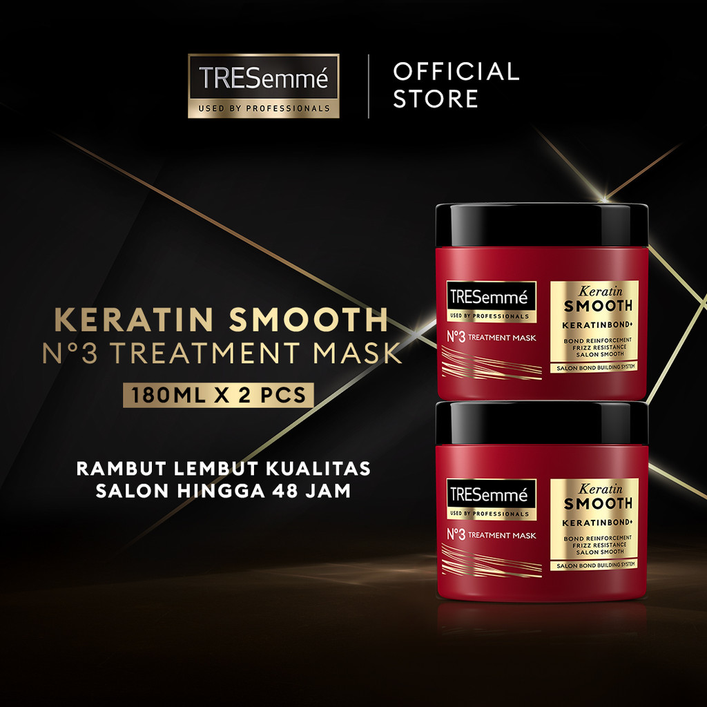 Jual TRESemme Treatment Mask Keratin Smooth 180ml - Twinpack | Shopee ...