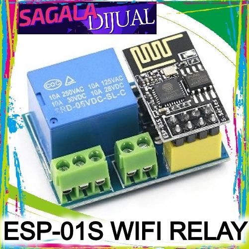 Jual SIAP KIRIM DC 5V ESP8266 ESP-01S 1 CHANNEL WIRELESS WIFI RELAY MODULE REMOTE APP | Shopee ...
