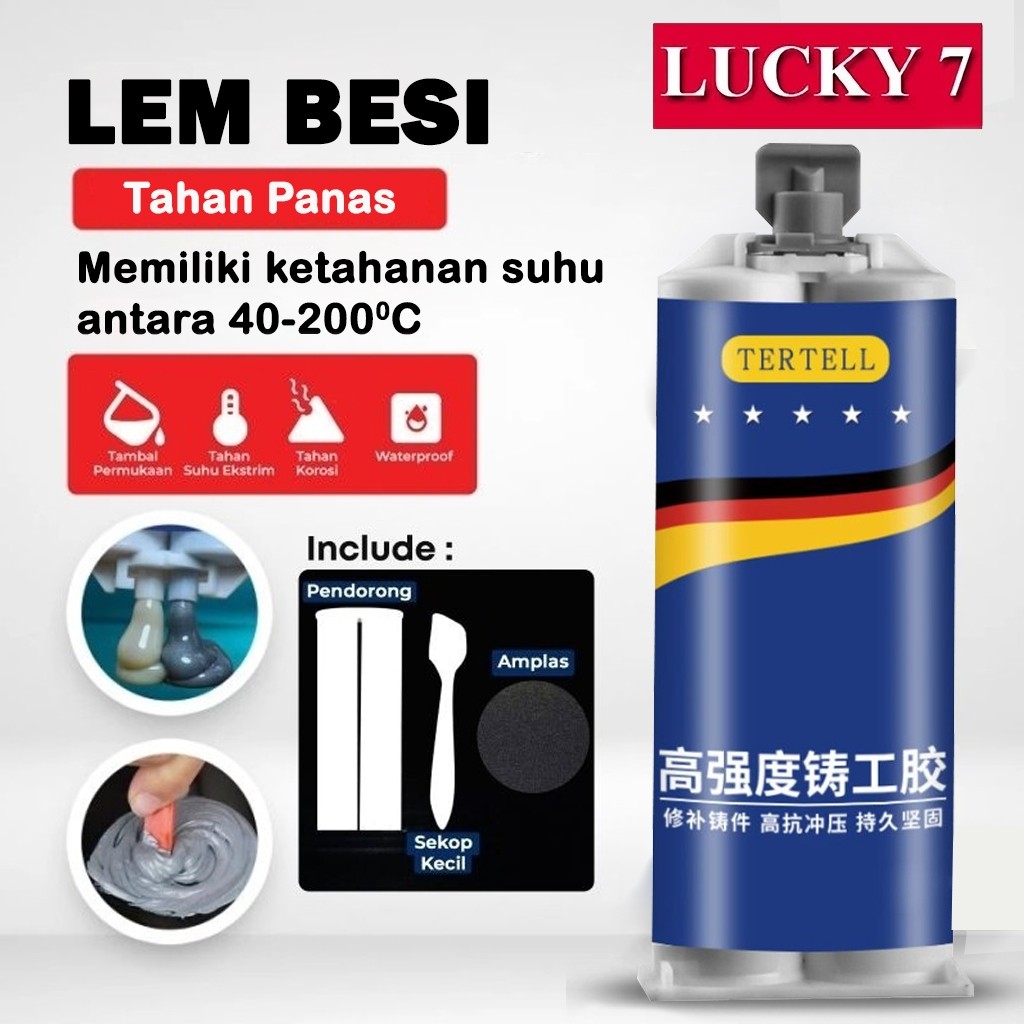 Jual Lem Besi AB Super Kuat Serbaguna Tahan Panas - Lem Perekat 100g ...